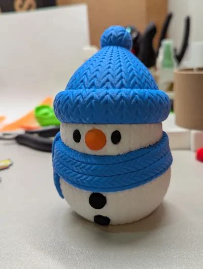 Christmas Snowman Knit Disassembly Version By 喂喂喂在吗？在吗？ Makerworld