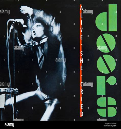 Cover Of Vinyl Album Alive She Cried By The Doors Released 1983 On