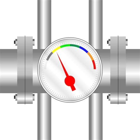 Sensor Espectral No Tubo Medição E Ilustração Gráfica Vetorial De