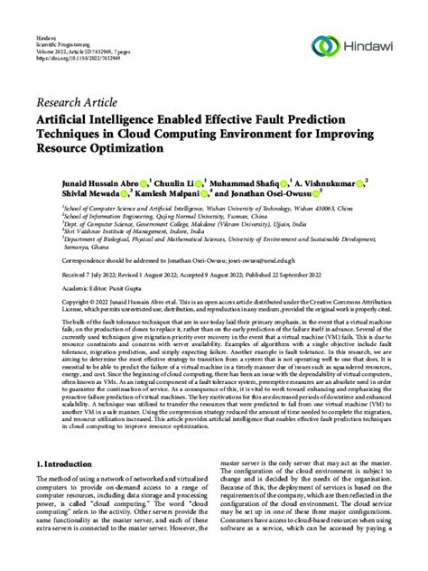 Pdf Artificial Intelligence Enabled Effective Fault Prediction