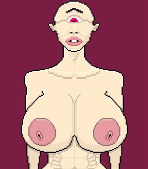 Rule 34 Abs Bald Big Breasts Cyclops Cyclops Girl Original Character White Skin