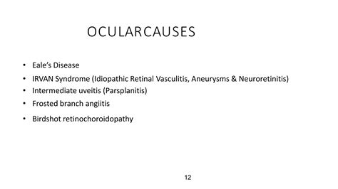 Retinal Vasculitis Pptx