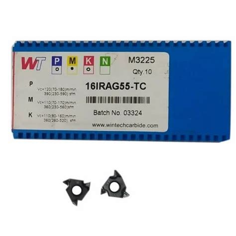 Wintech Carbide Threading Insert For Cnc Machine Size 3mm At ₹ 350 Box In Sonipat