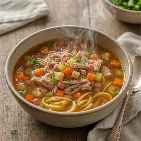 Kalvsoppa Med Rökt Kött Kroatiska Teleća Juha