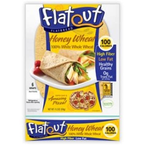 Flatout Honey Wheat 100 White Whole Wheat Flatbread Food Library Shibboleth