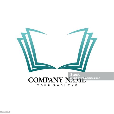 교육 서점 상점 벡터 로고 디자인 템플릿입니다 오픈 북 교육 로고 벡터 이미지 기호 일러스트레이션 디자인 템플릿 0명에 대한 스톡 벡터 아트 및 기타 이미지 Istock