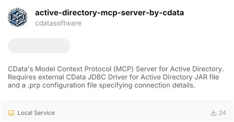Active Directory Mcp Server By Cdata · Lobehub