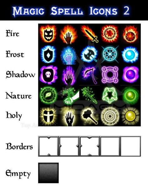 Magic Spell Icons 2 2d Icons Unity Asset Store Magic Spells
