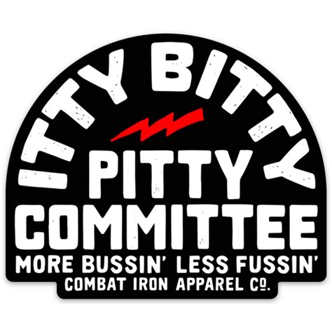 Itty Bitty Pitty Committee Decal Wetsu Company
