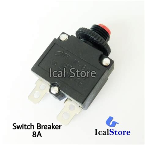 Jual Circuit Breaker 8 Ampere Push Button Limit Switch 8a Shopee