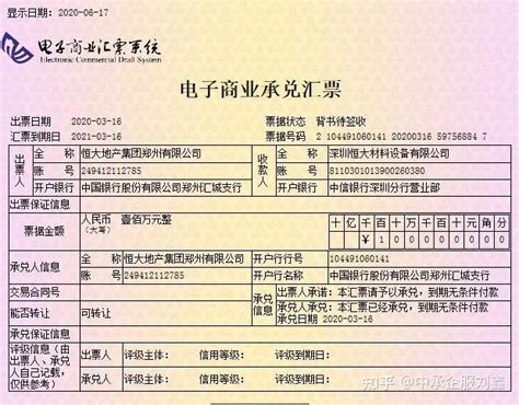 承兑汇票是什么意思有哪些分类？ 知乎