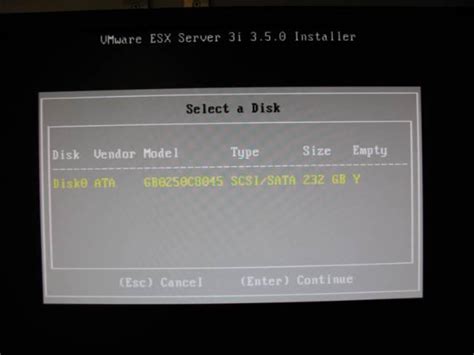 Vmware Esx Lab Installing Esx 3i 3 5 On An Hp Proliant Ml110 G5