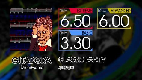 【gitadora】 Classic Party Extreme ~ Basic Drum Youtube