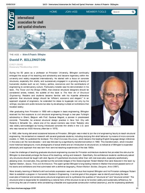 Iass International Association For Shell And Spatial Structures Actors And Projects