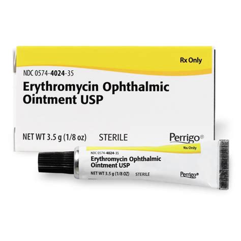 Erythromycin Ophth Oint 05 35gm Usp Prime Pharma