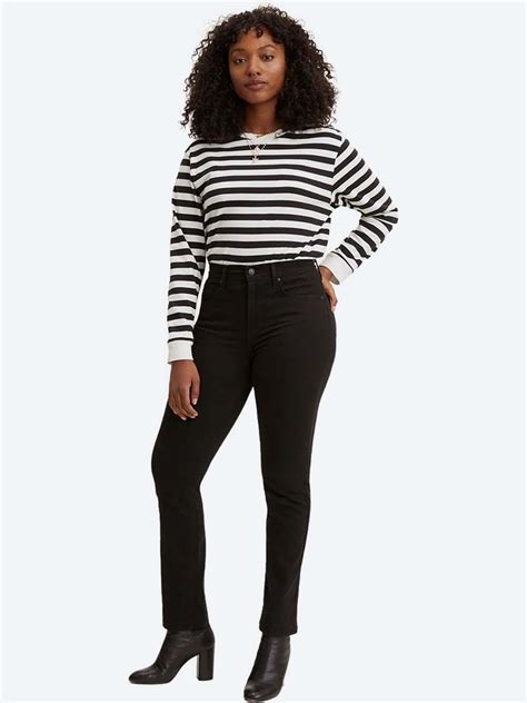 Джинсы Levi's 724 High Rise Straight Black Sheep - купить с доставкой ...