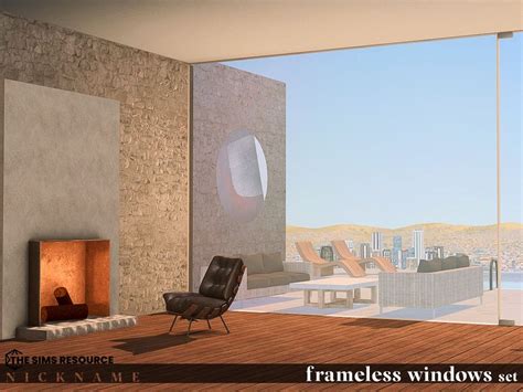 Glass Wall Sims 4 Cc