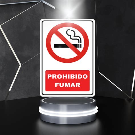Señaletica Aluminio Prohibido Fumar