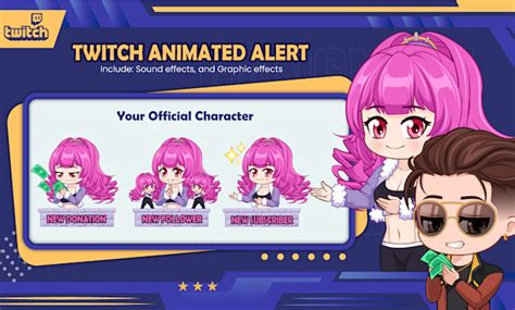 Create Custom Animated Twitch Alerts By Gangnamcreative Fiverr