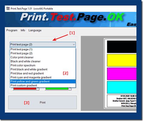 Print Test Page OK Alternative Test Page Printout For Windows OS