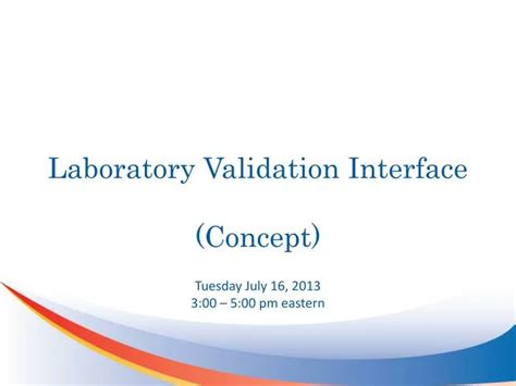 Ppt Laboratory Validation Interface Concept Powerpoint Presentation Id 1853372