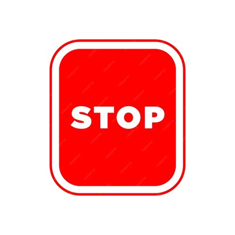 Premium Vector Stop Sing