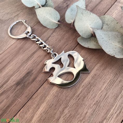 Om Aum Jel Nemesacél Kulcstartó Meskahu