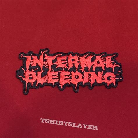 Internal Bleeding Internal Bleeding Logo Patch Gorestars Tshirtslayer