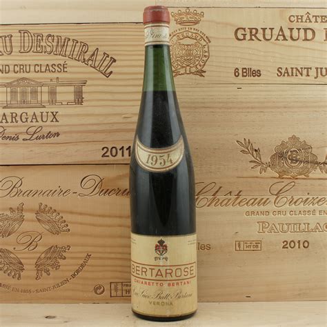 1954 Bertarose Chiaretto Bertani 🍷 Antikwein Weinraritäten Online Kaufen