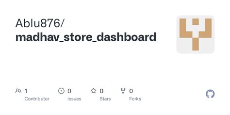 GitHub Ablu876 Madhav Store Dashboard