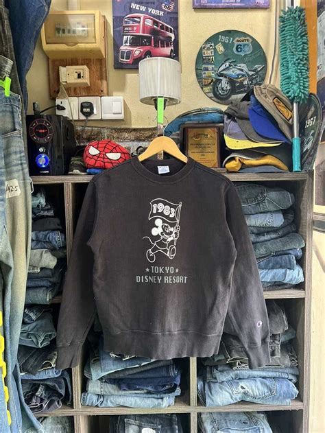 Champion 🔥rare Champion X Mickey Mouse Crewneck Swea… Gem