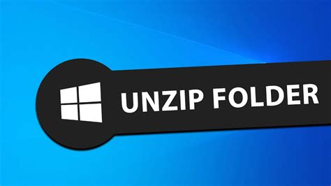 How To Unzip A File On Windows YouTube