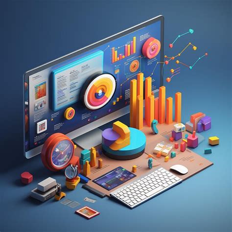 Premium Photo 3d Rendered Optimization Web Analytics