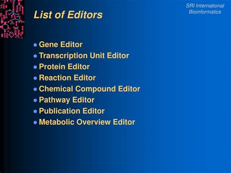 Ppt Editing Pathwaygenome Databases Powerpoint Presentation Free Download Id3363481