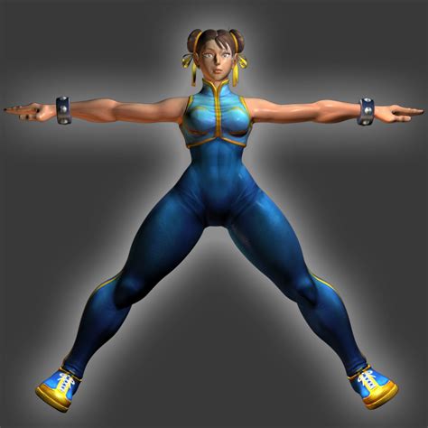 Chun Li 3d Model 99 Max Fbx Obj Free3d