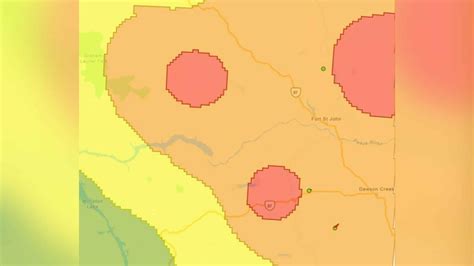 Bcws Rates East Of Fort St John As Extreme Wildfire Risk