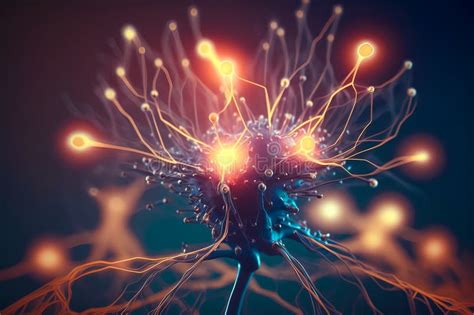 Abstract Image Of A Bio Neural Network The Concept Of Information