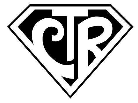 Ctr Font On Superman Logo Shape