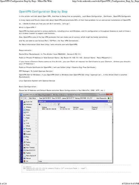 openvpn configuration step by step mikrotik wiki pdf public key