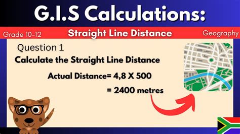 Gis Mapwork How To Calculate Straight Line Distance Grade 10 12