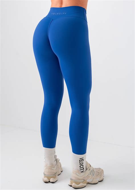 Poise Tie Leggings Cobalt Velocity Activewear