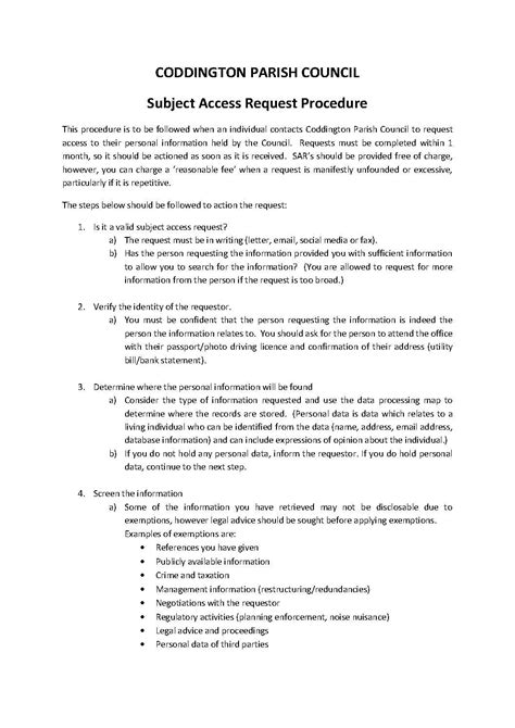 Policies Coddington Parish Council