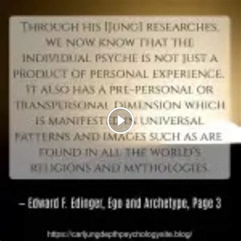 Edinger In Memoriam Edward F Edinger 1922 1998