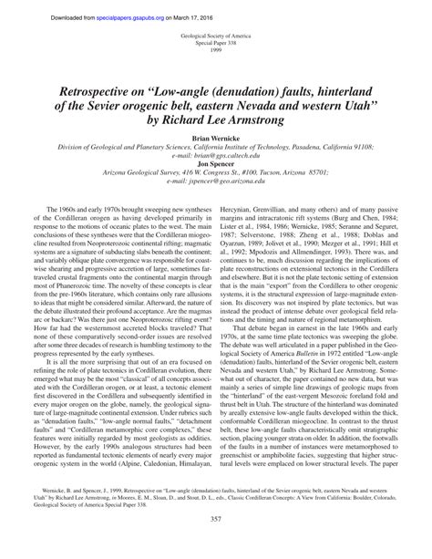 Pdf Retrospective On Low Angle Denudation Faults Hinterland Of