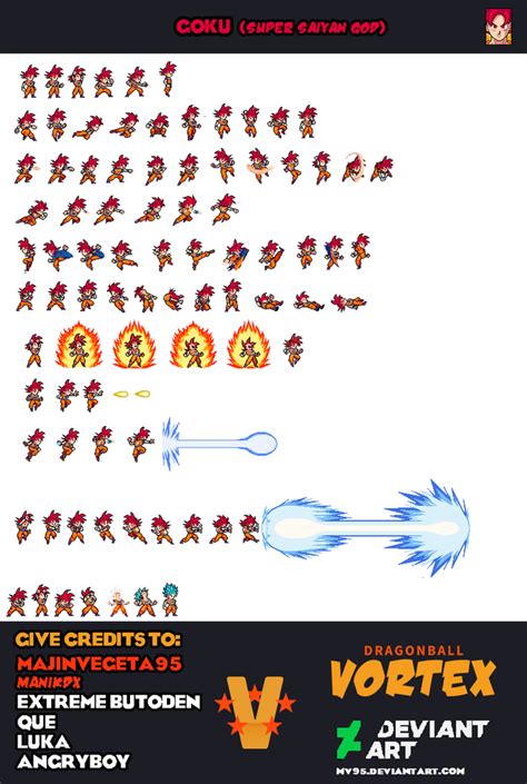 Vegeta Ssj4 God Jus Sprite Sheet By Akuma Animation098 On Deviantart
