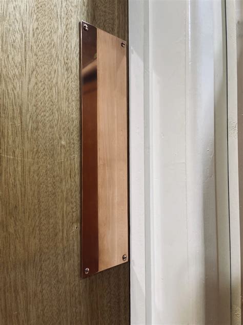 Copper Push Plate Bromleighs Premium Electrical Hardware