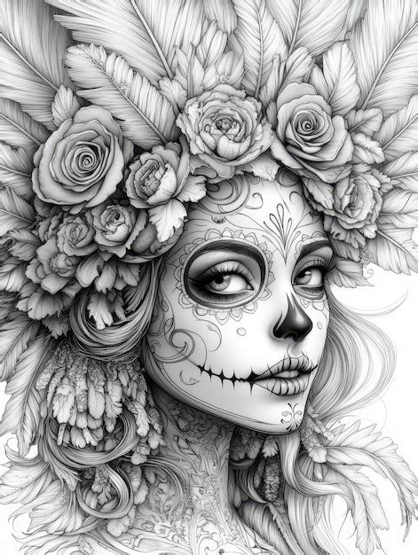 Dia De Los Muertos Pencil Art Images Free Download On Freepik