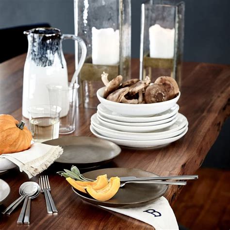 Reactive Glaze Serveware Black White West Elm United Kingdom