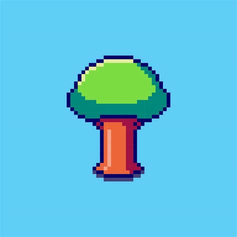 Pixel Art Tree Game Asset Design 55747633 Vector Art At Vecteezy