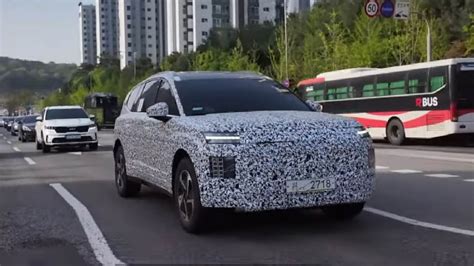 Hyundai Ioniq 7 Electric Suv Spied Ahead Of June 27 Debut